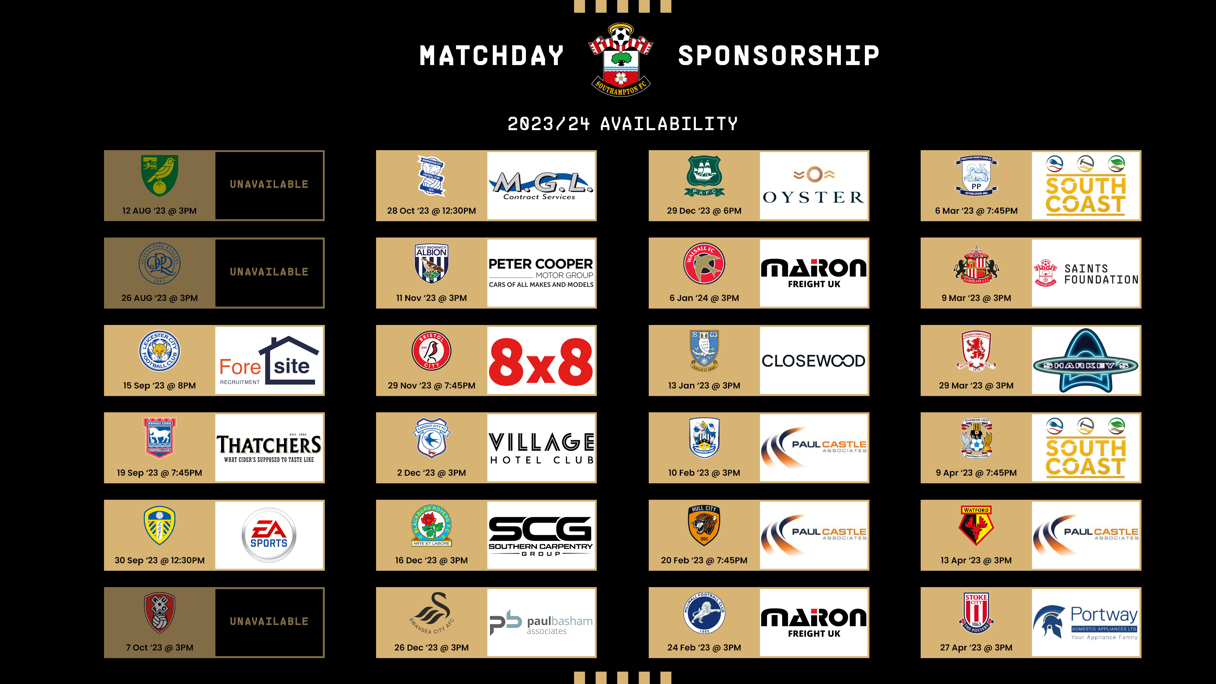 Matchday Sponsorship | Southampton FC Official Site