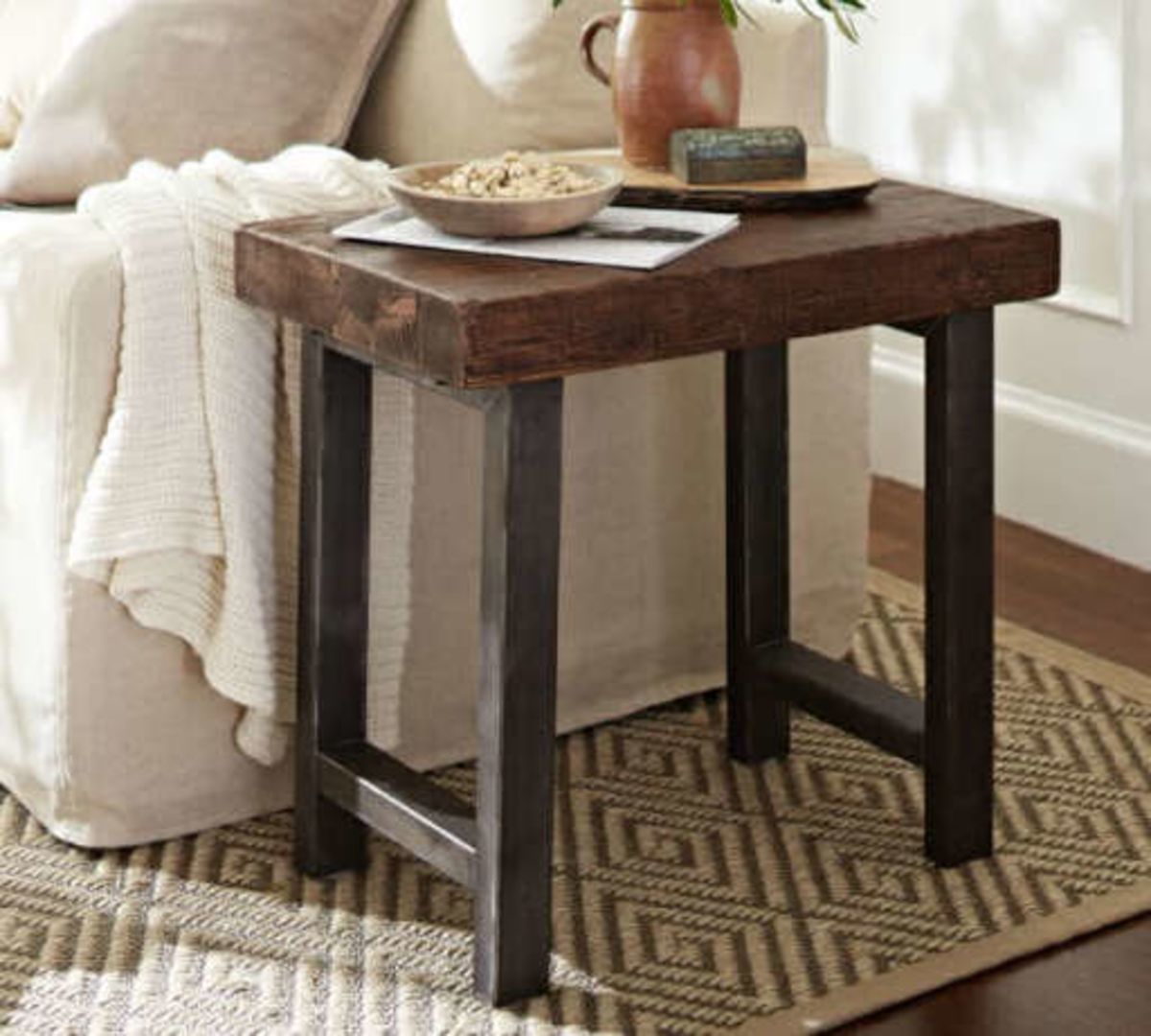 GRIFFIN RECLAIMED WOOD END TABLE | Spacejoy