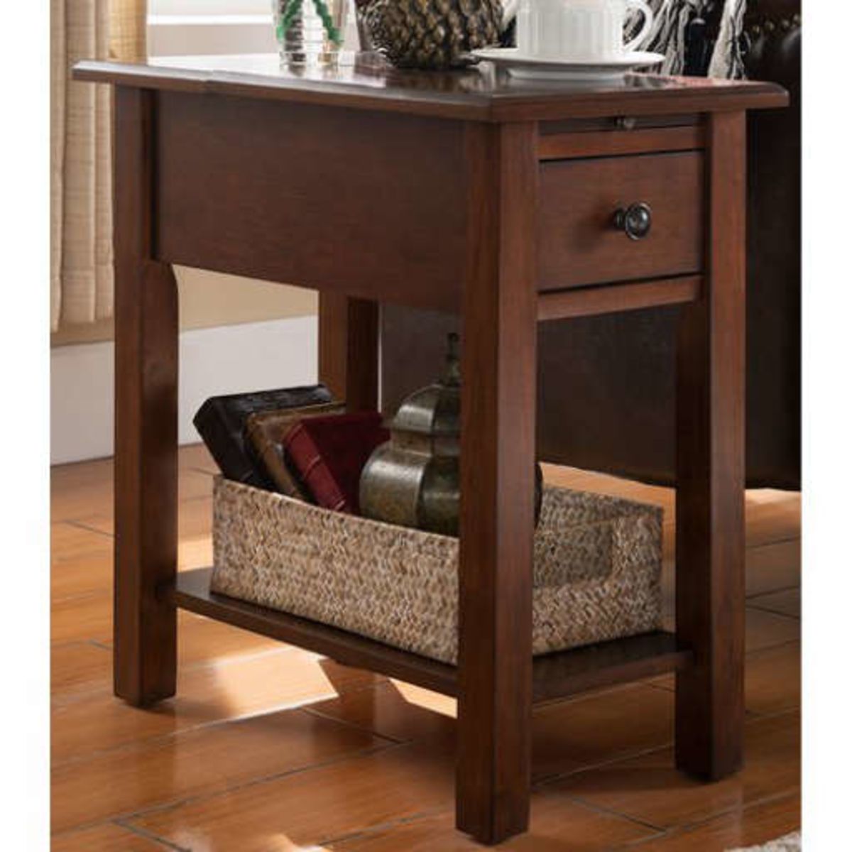 Lundgren End Table With Storage | Spacejoy