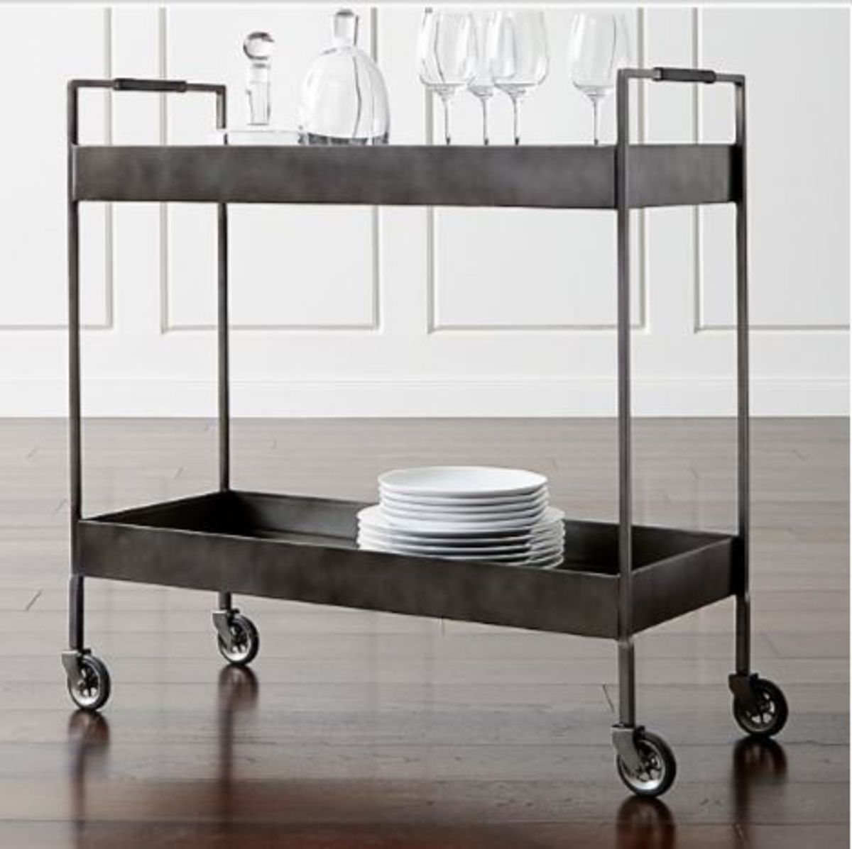 Libations Carbon Bar Cart | Spacejoy