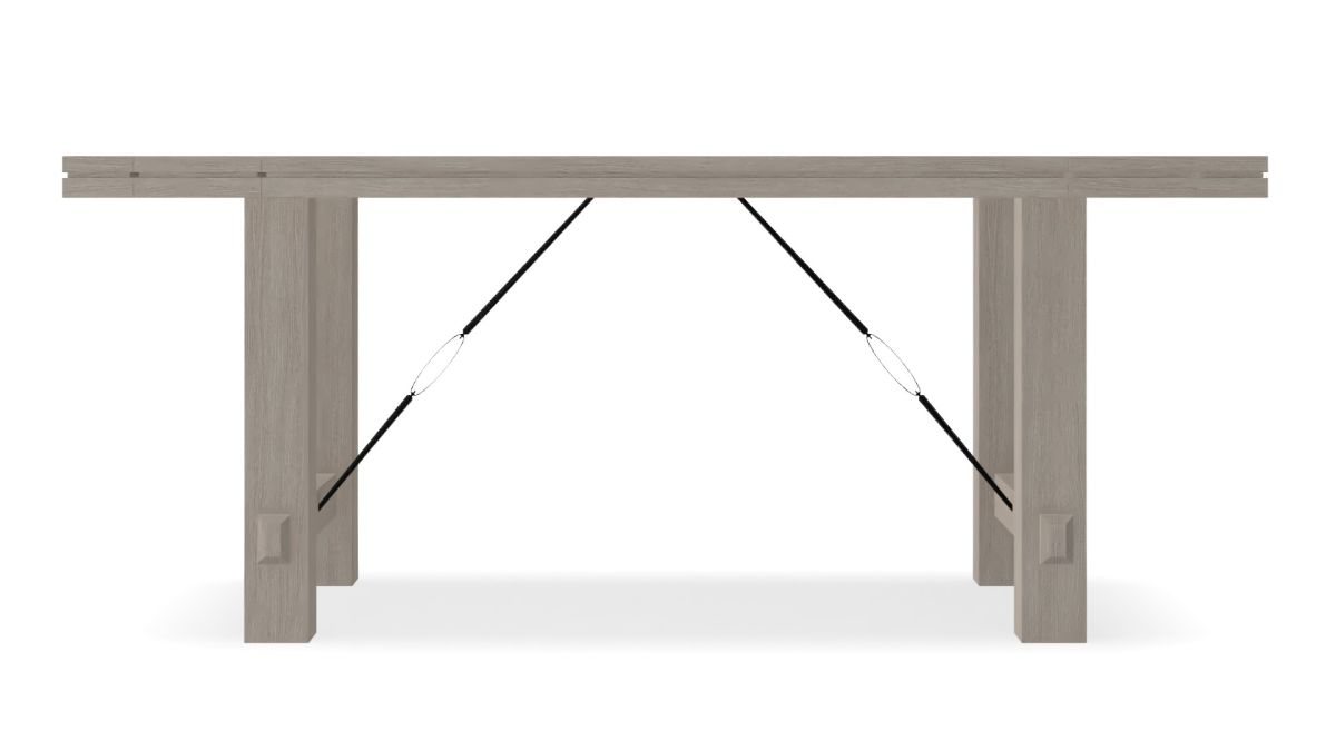 White Beachem Extendable Pine Dining Table | Spacejoy