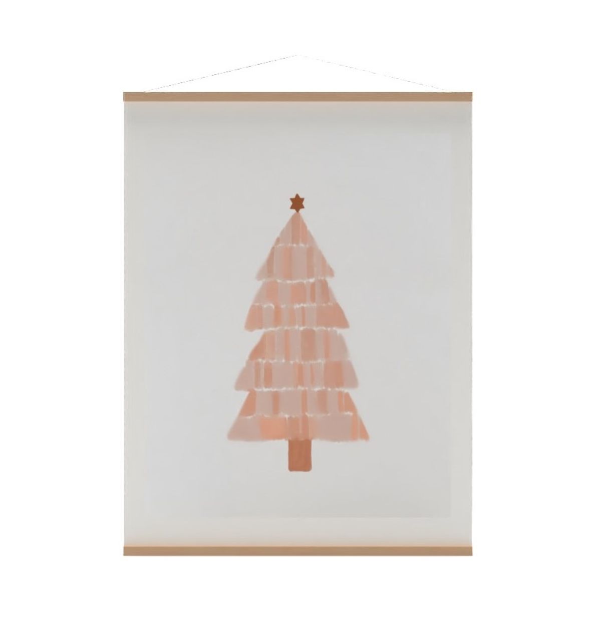 Orara Studio Christmas Tree Painting Art Print and Hanger | Spacejoy