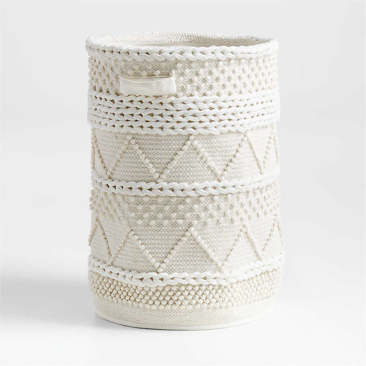 Dottie Natural Macramé Woven Kids Hamper | Spacejoy
