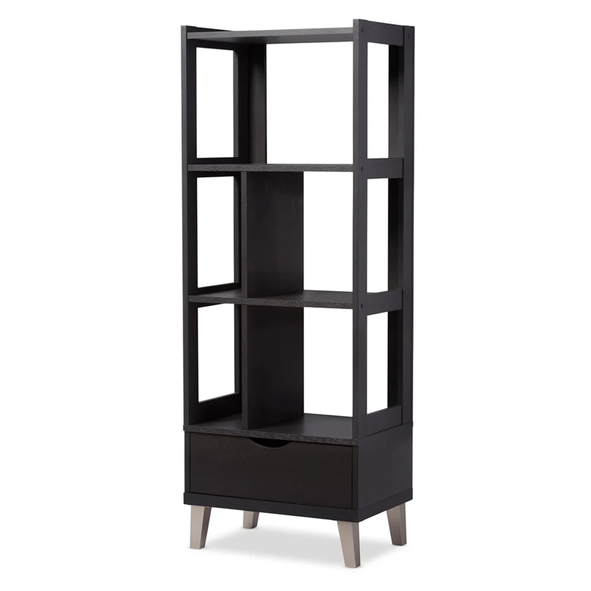 Baxton Studio kalien Modern Leaning Bookcase | Spacejoy