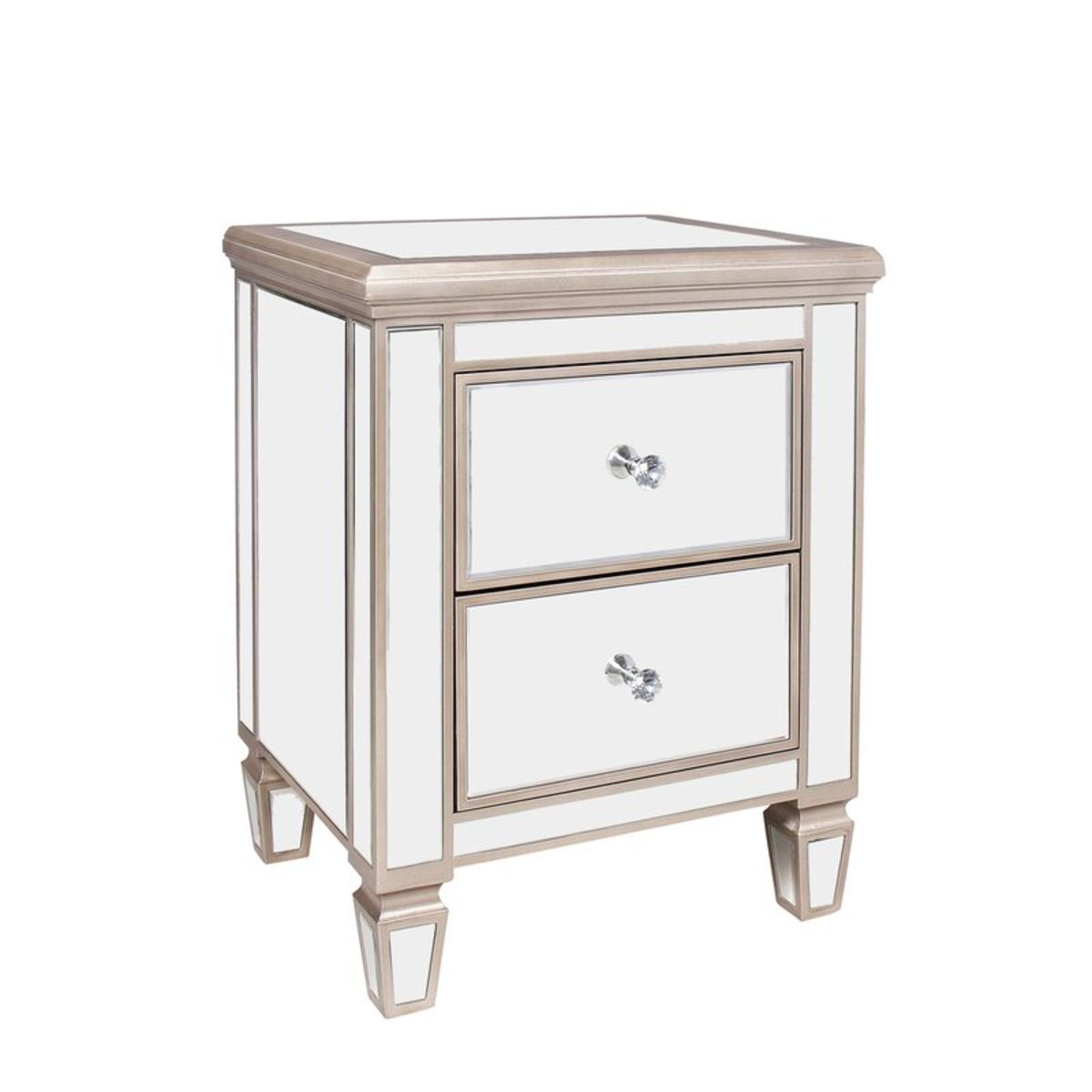Laurine Two Drawer Nightstand | Spacejoy