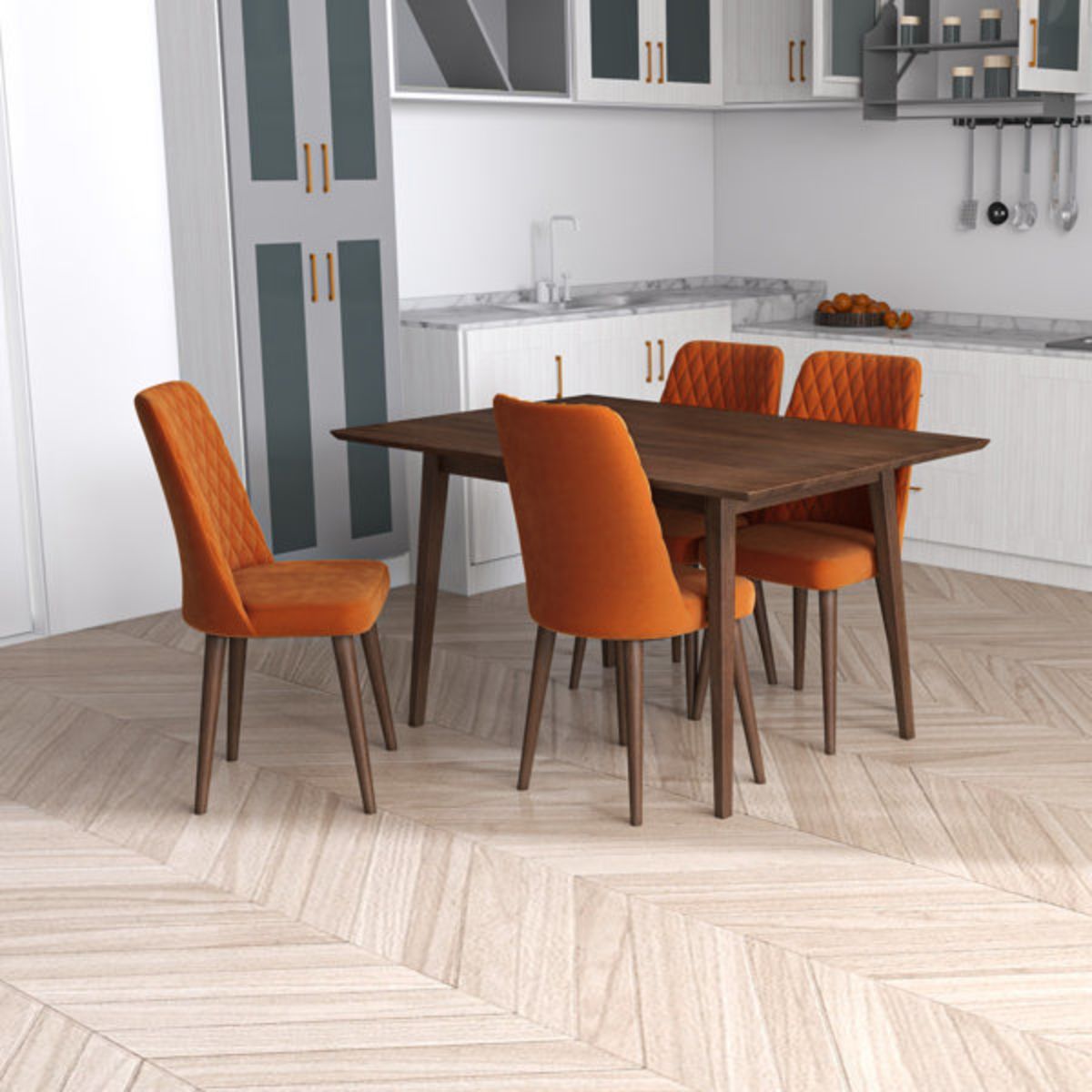 Heatherly Eucalyptus Solid Wood Dining Table | Spacejoy