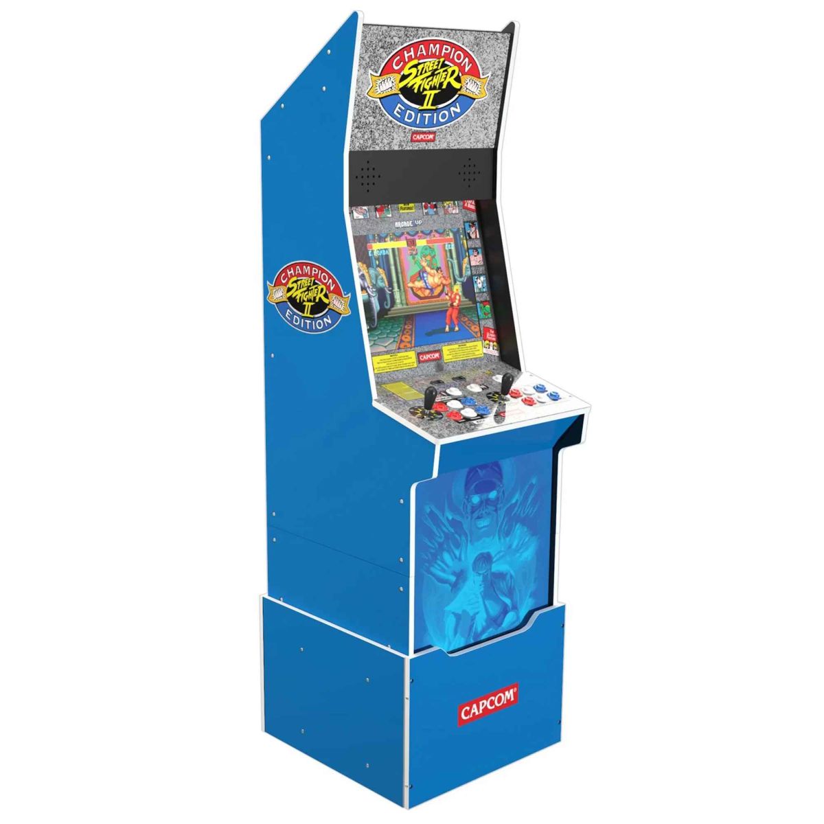 Arcade1Up Street Fighter II Champion Edition Big Blue Arcade Machine ...