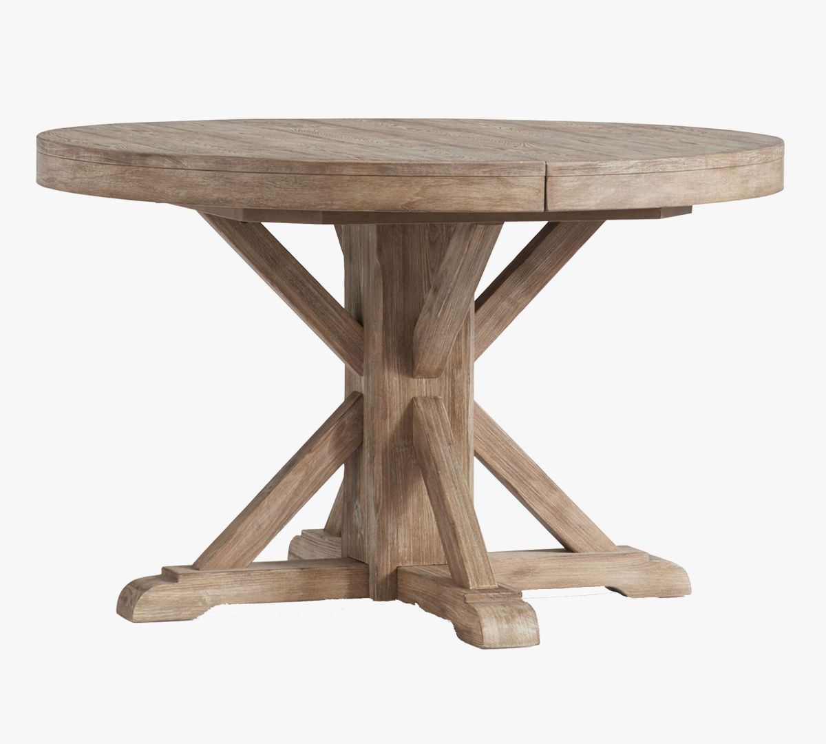 Benchwright Round Pedestal Extending Dining Table | Spacejoy