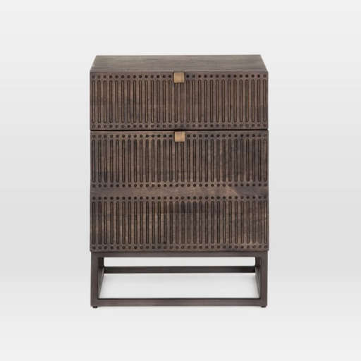 Mango Wood + Iron Filing Cabinet