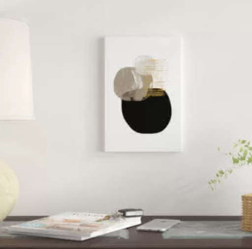 'Minimal Tone' Print on Canvas