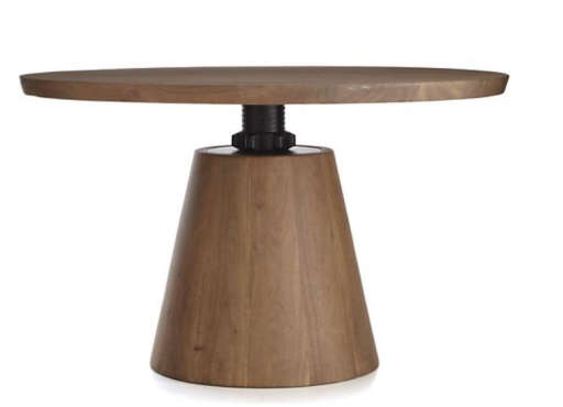 Round Adjustable Height Dining Table