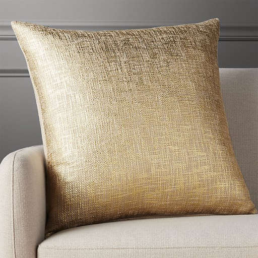glitterati gold pillow