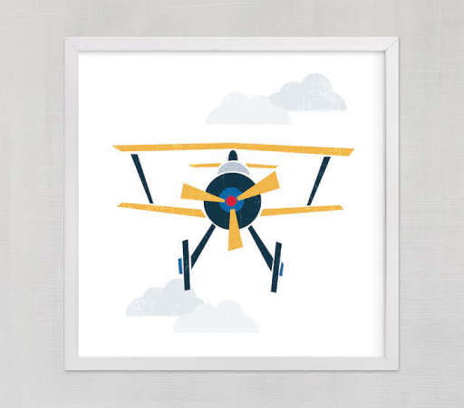 Minted Stacked Plane Wall Art by Jennifer Morehead