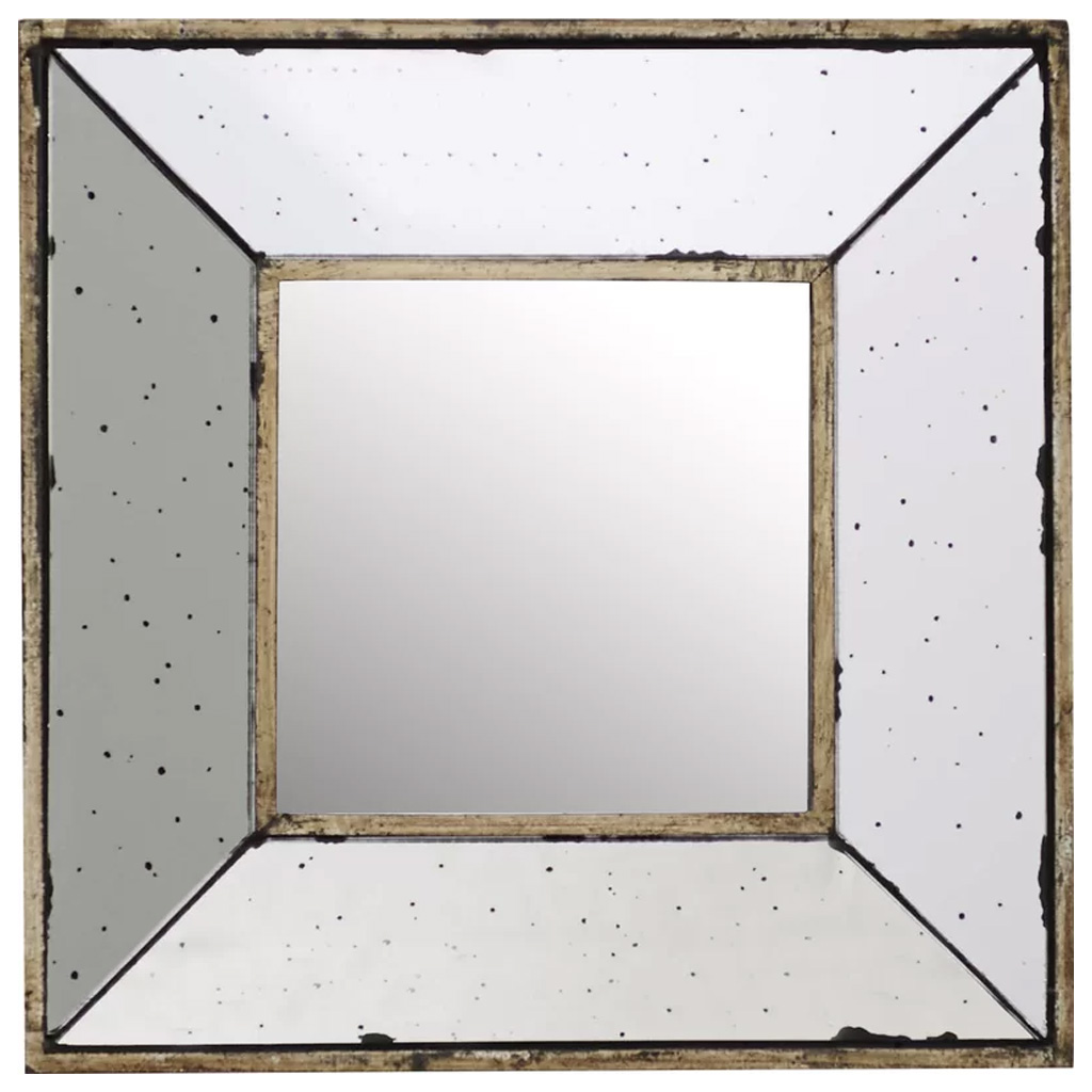 Traditional Square Glass Wall Mirror
