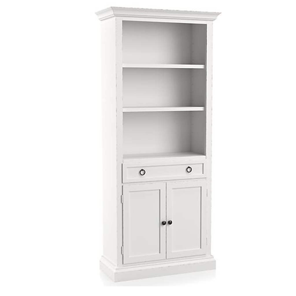 Cameo White Storage Bookcase