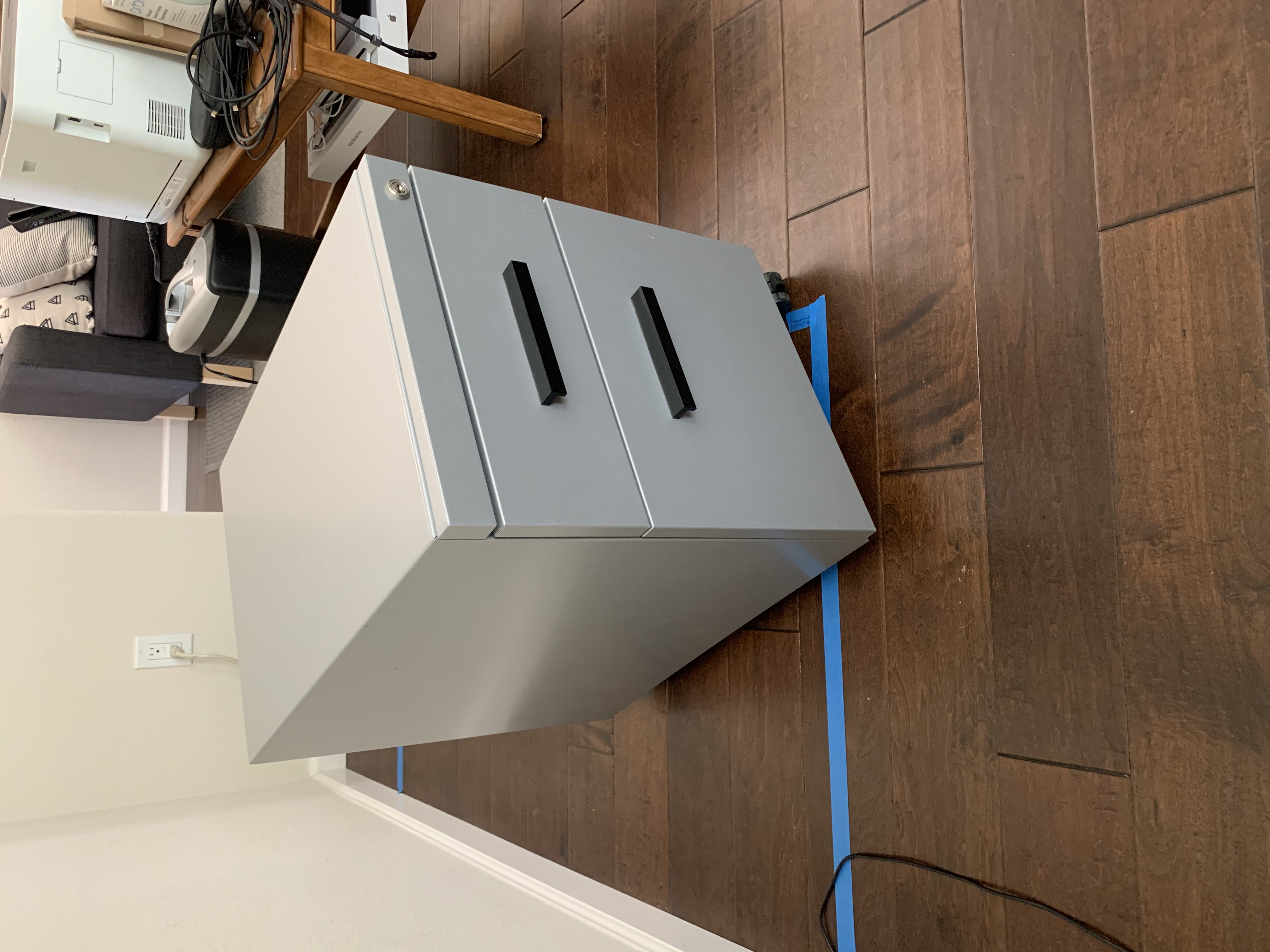 Customer Grey Under Desk File Cabinets