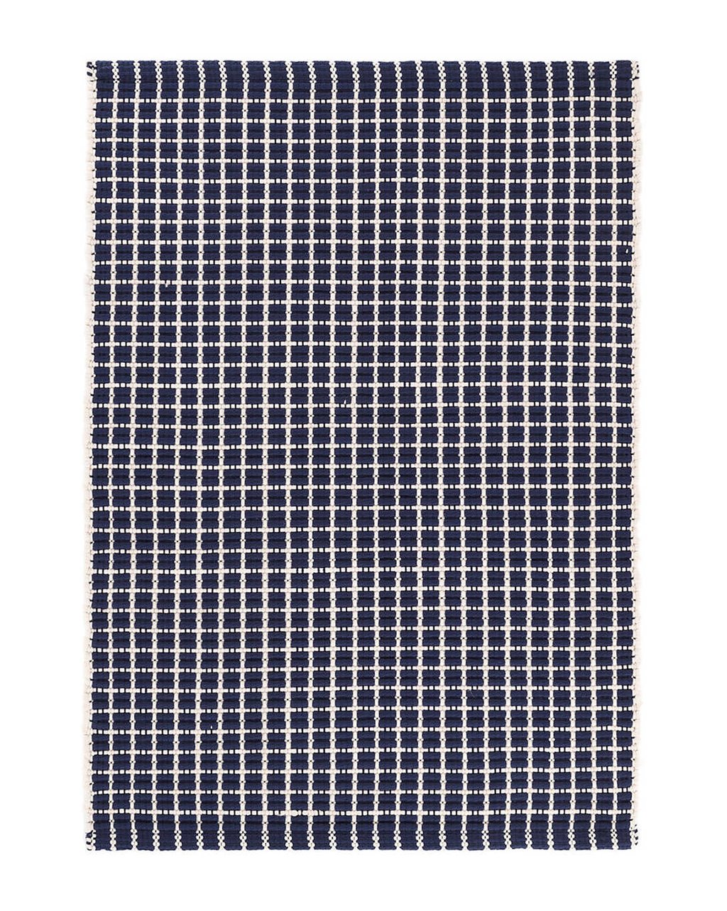 Gridiron Navy Indoor/Outdoor Rug