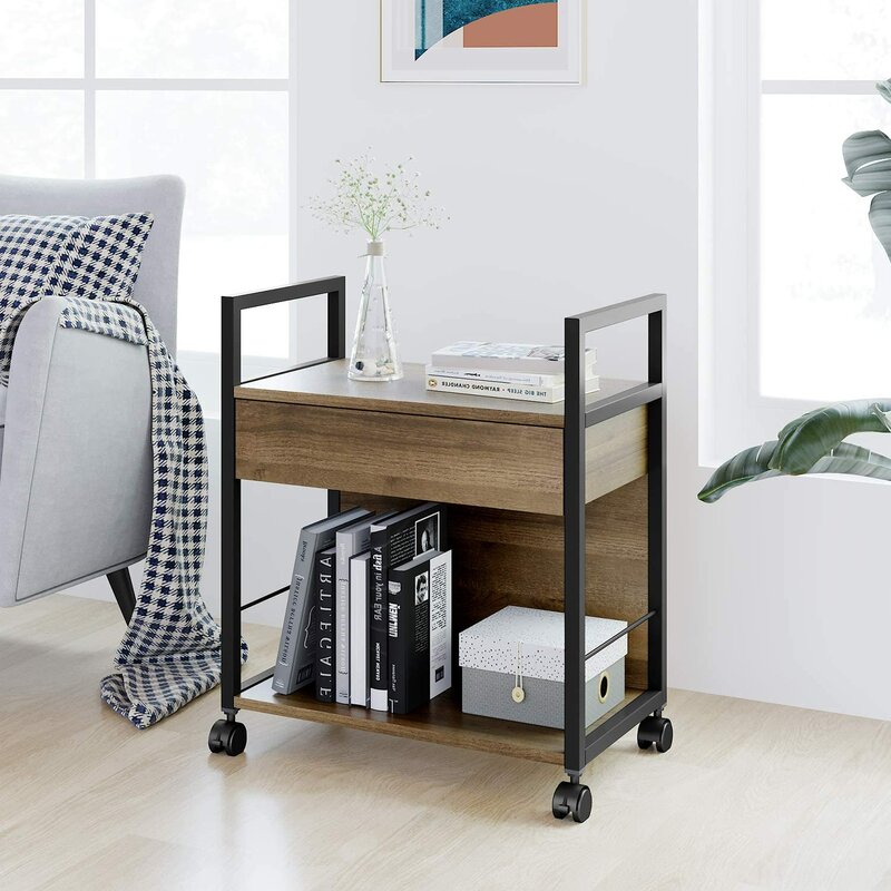 Mobile Printer Stand with Storage Drawer