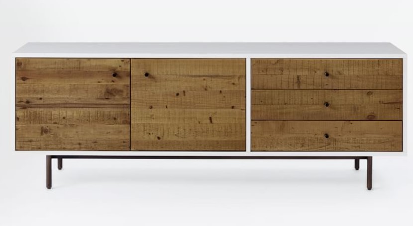 West elm reclaimed wood media console store