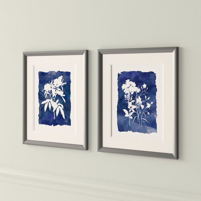 Indigo Botanical Picture Frame