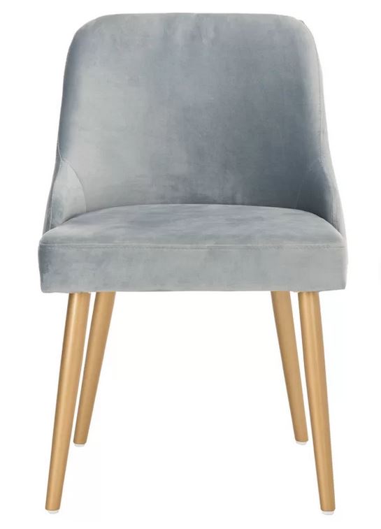 Velour Upholstered Side Chair
