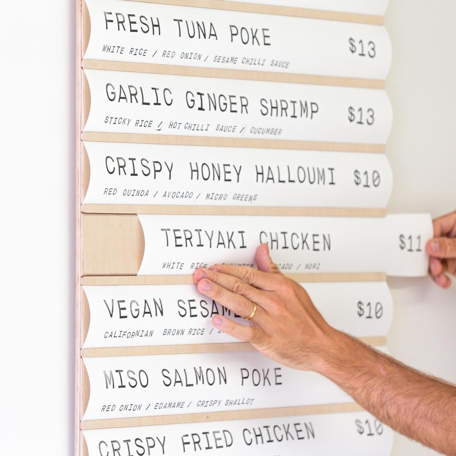 Customer Stamp Menu Board