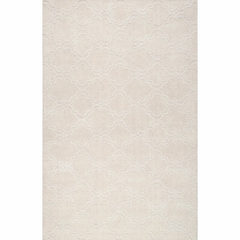 Godwin Geometric Wool Ivory Area Rug