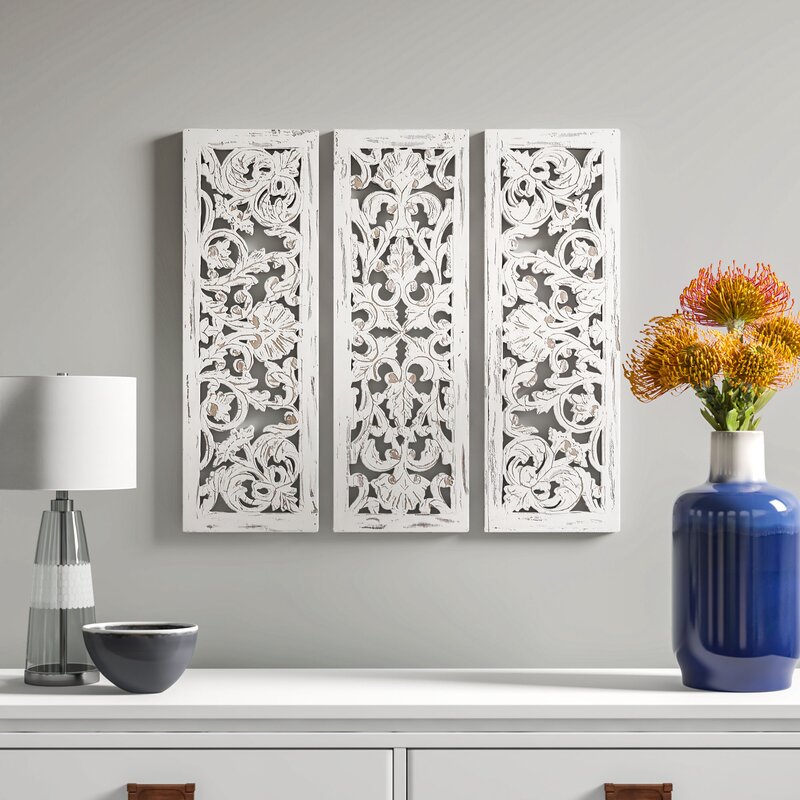 Abbi Piece Carved Ornate Wall Decor Set
