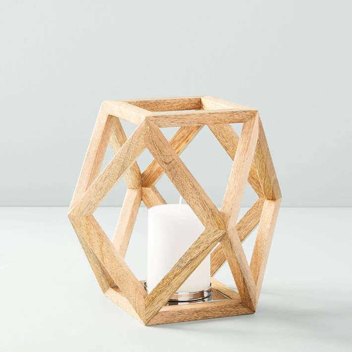 Angular Wood Lanterns