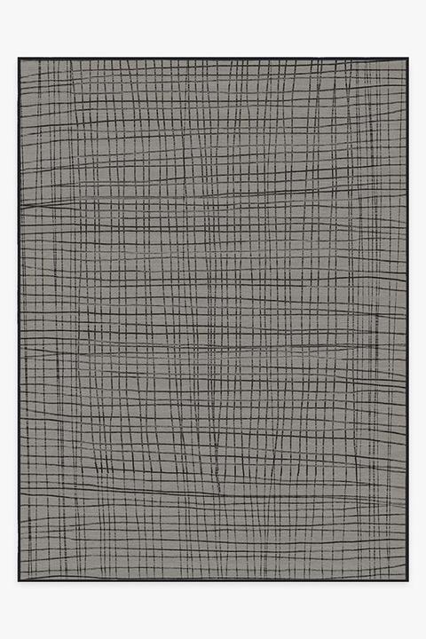 Modern Grid Grey Rug-9'x12'