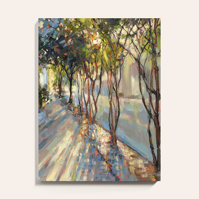 Sunlight Through the Crepe Myrtles Art