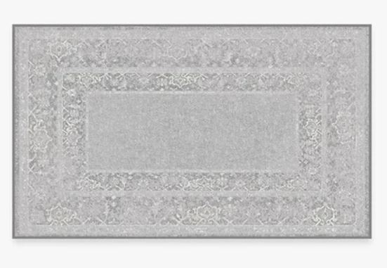Maral Border Vintage Grey Rug-3'x5'