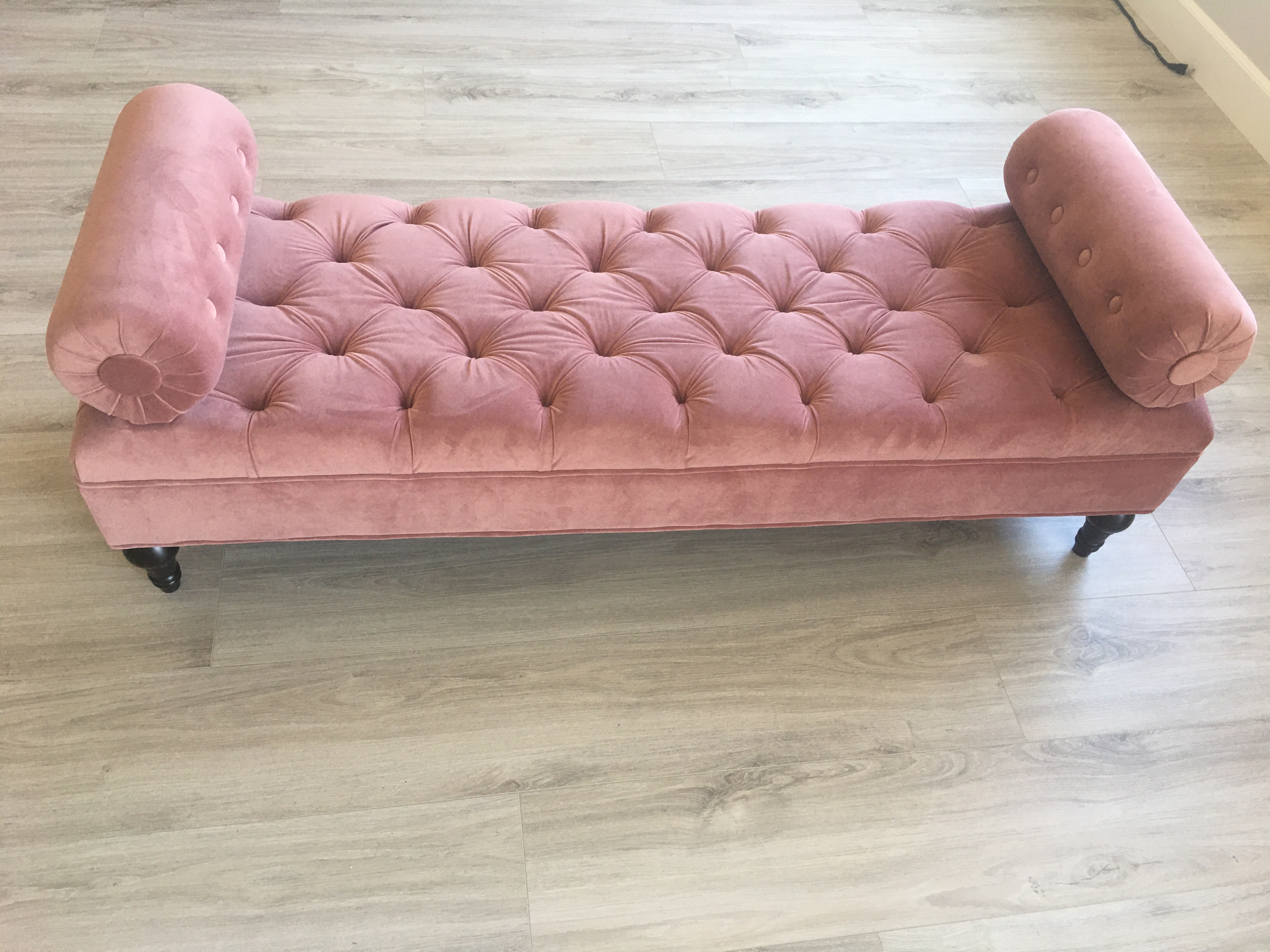 Customer_Pink Upholstered Bench
