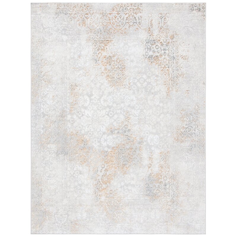 Calhoune Oriental Gray Gold Area Rug