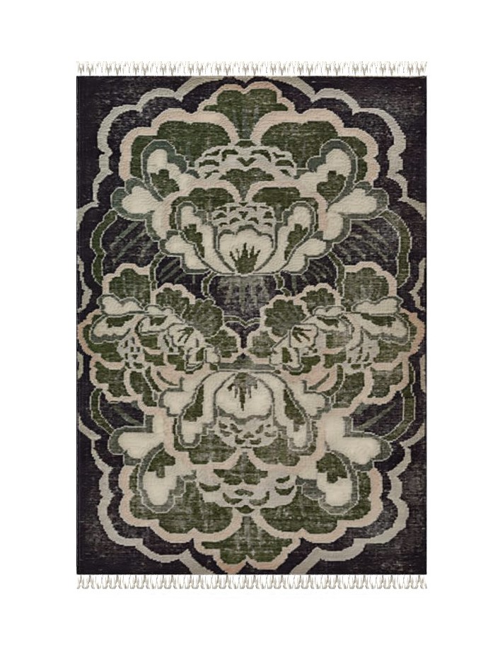 Allure Green Hand Knotted Rug