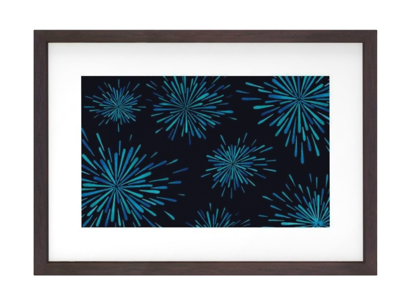 Burst Art Print With Frame