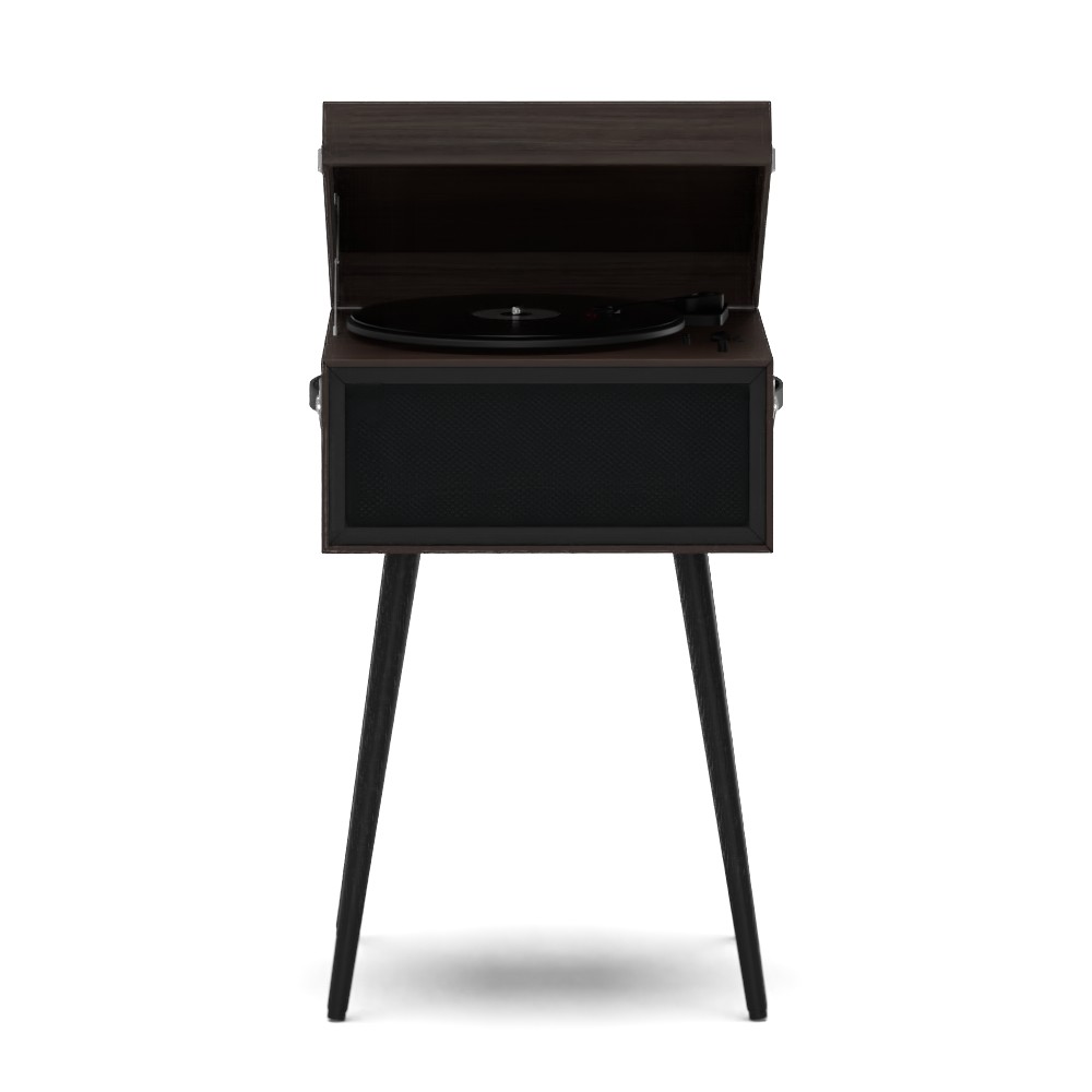 Bluetooth Decorative Record Player Stand with 3 Speed Turntable