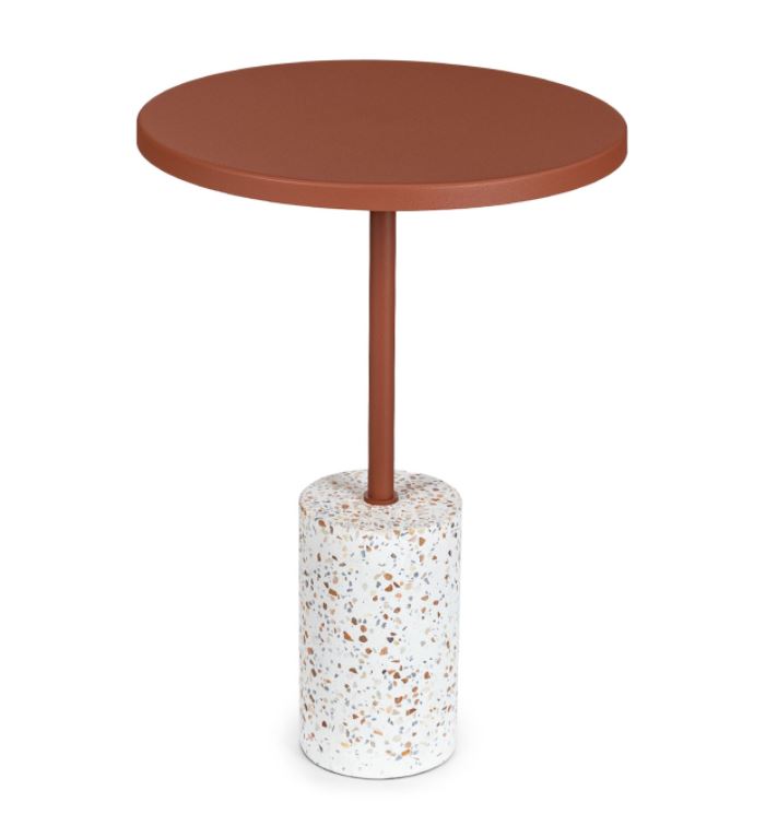 Narro Terrazzo Rust Side Table