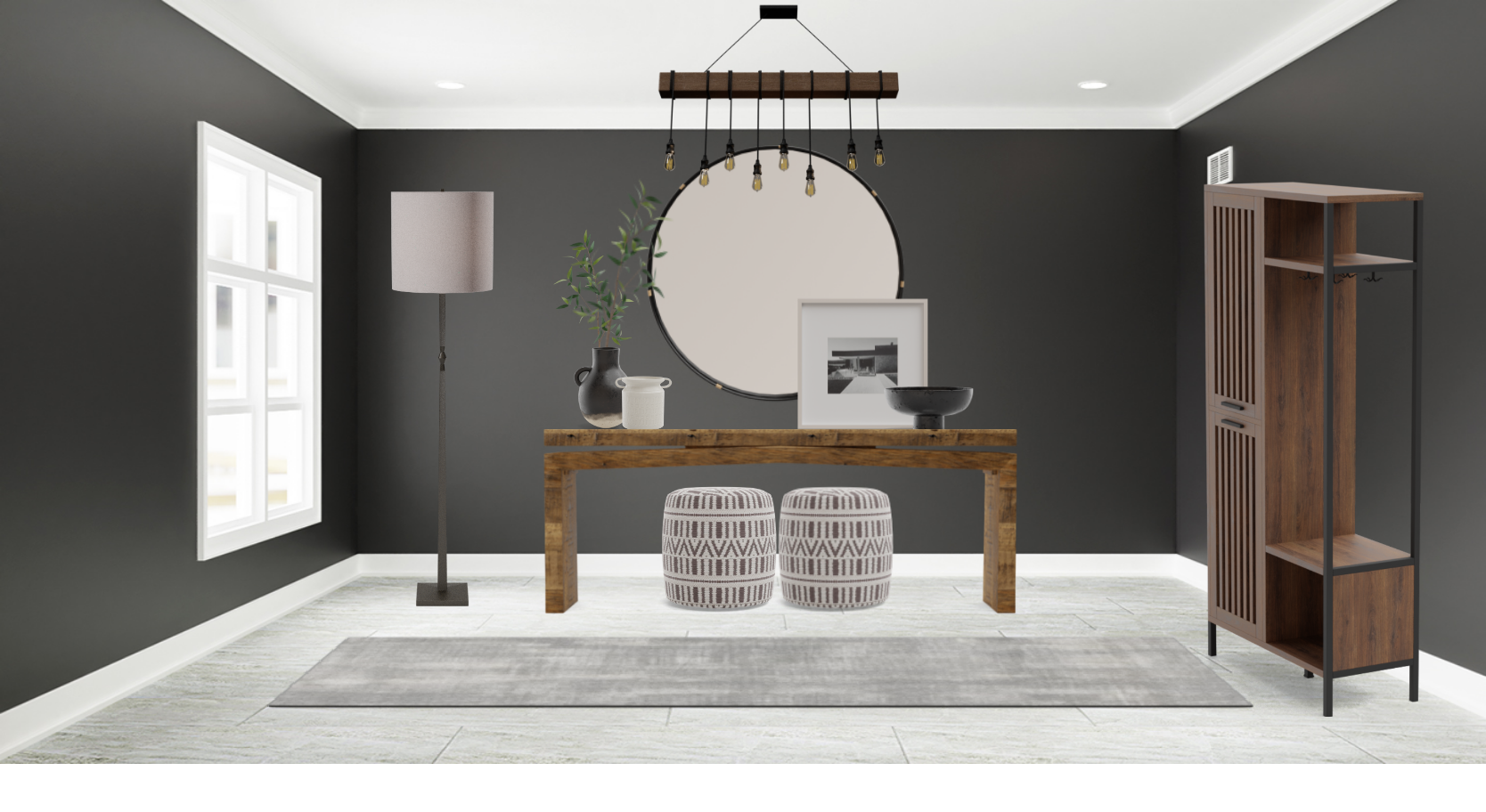 Rustic Entryway Set With Hall Tree Spacejoy rustic-entryway-set-with-hall-tree-spacejoy