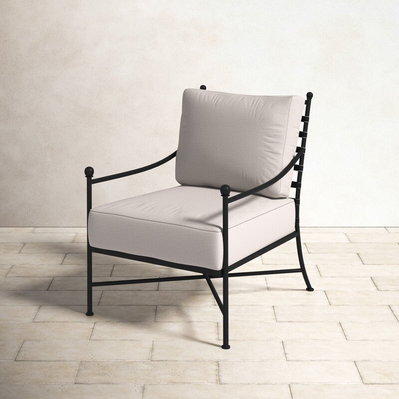 Lucier Metal Outdoor Club Chair