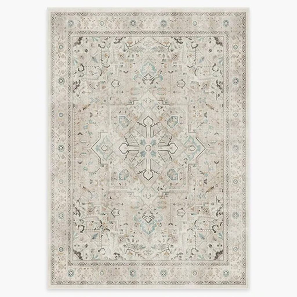 Kamran Ivory Opal Rug 5'x7'