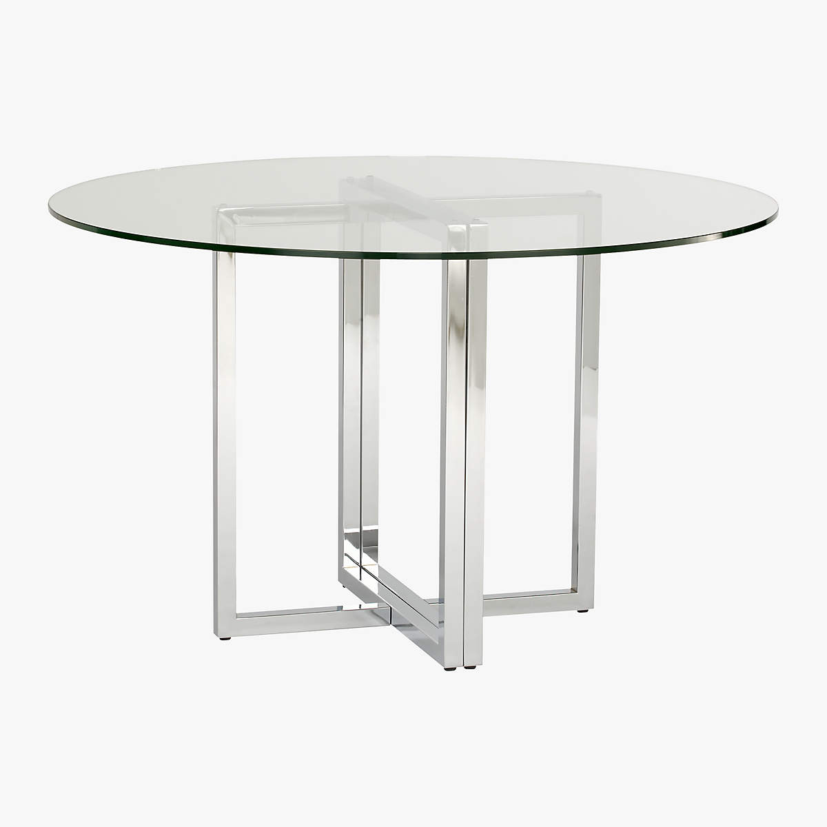 SILVERADO CHROME 47 ROUND DINING TABLE