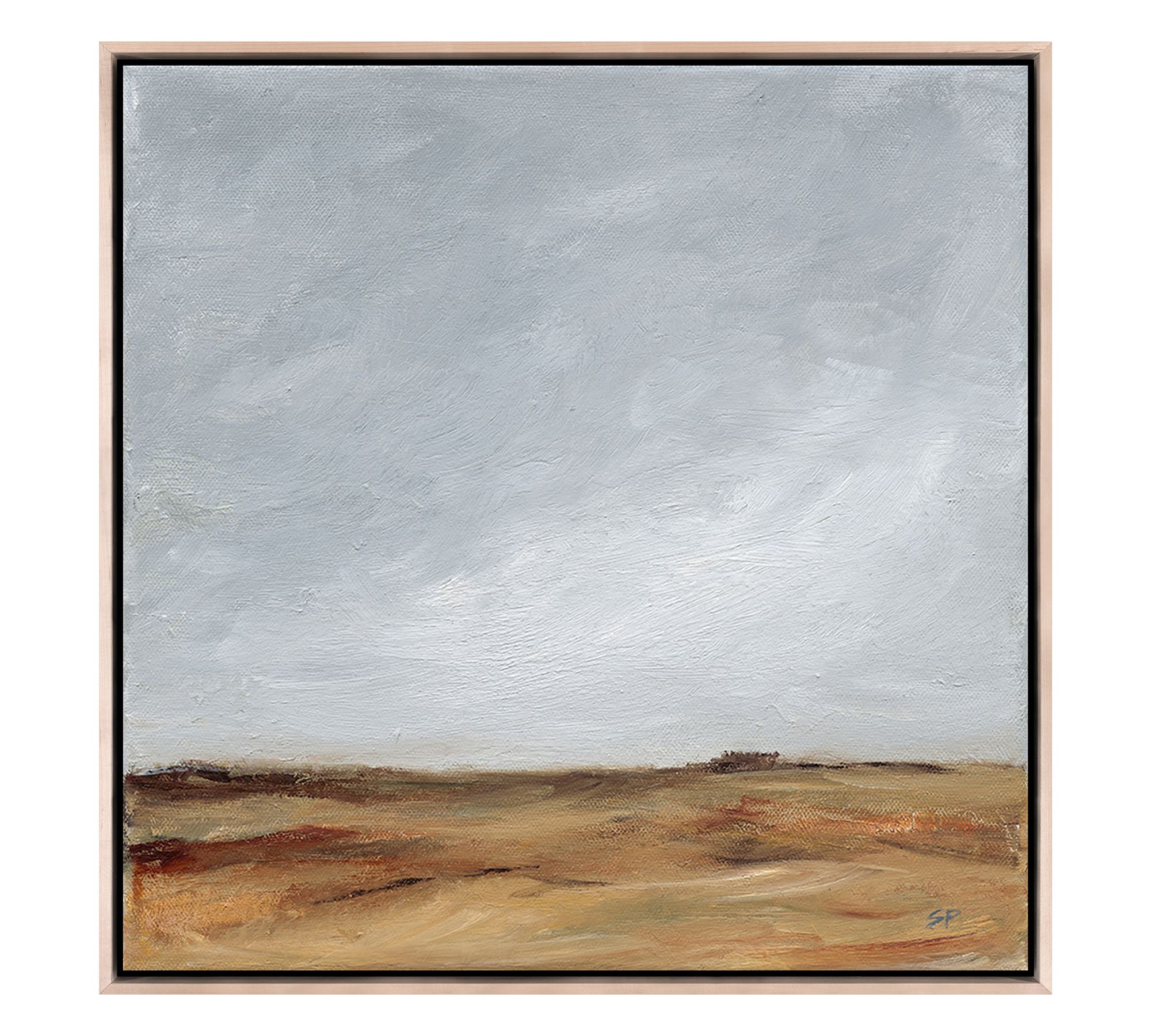 Wheat Field Framed Print By Shaina Page 40"x40"