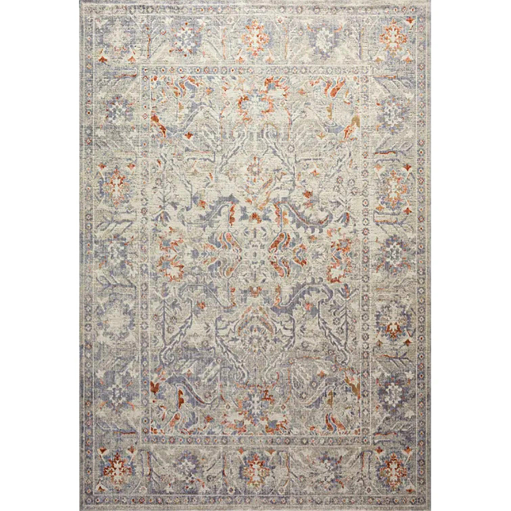Rosemarie Oriental Area Rug in Oatmeal/Lavender