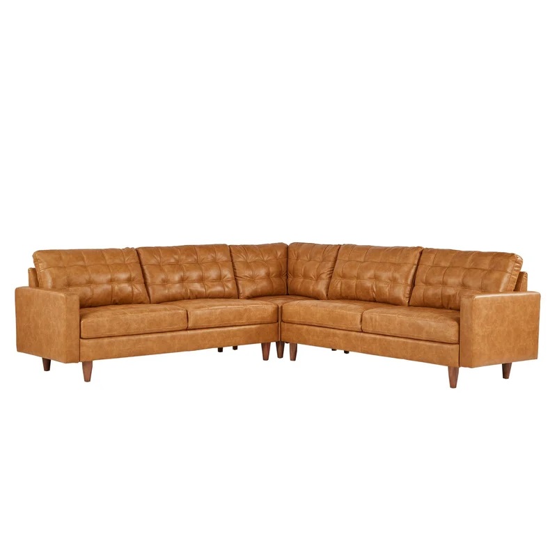Nikolas 6 Piece Vegan Leather Sectional