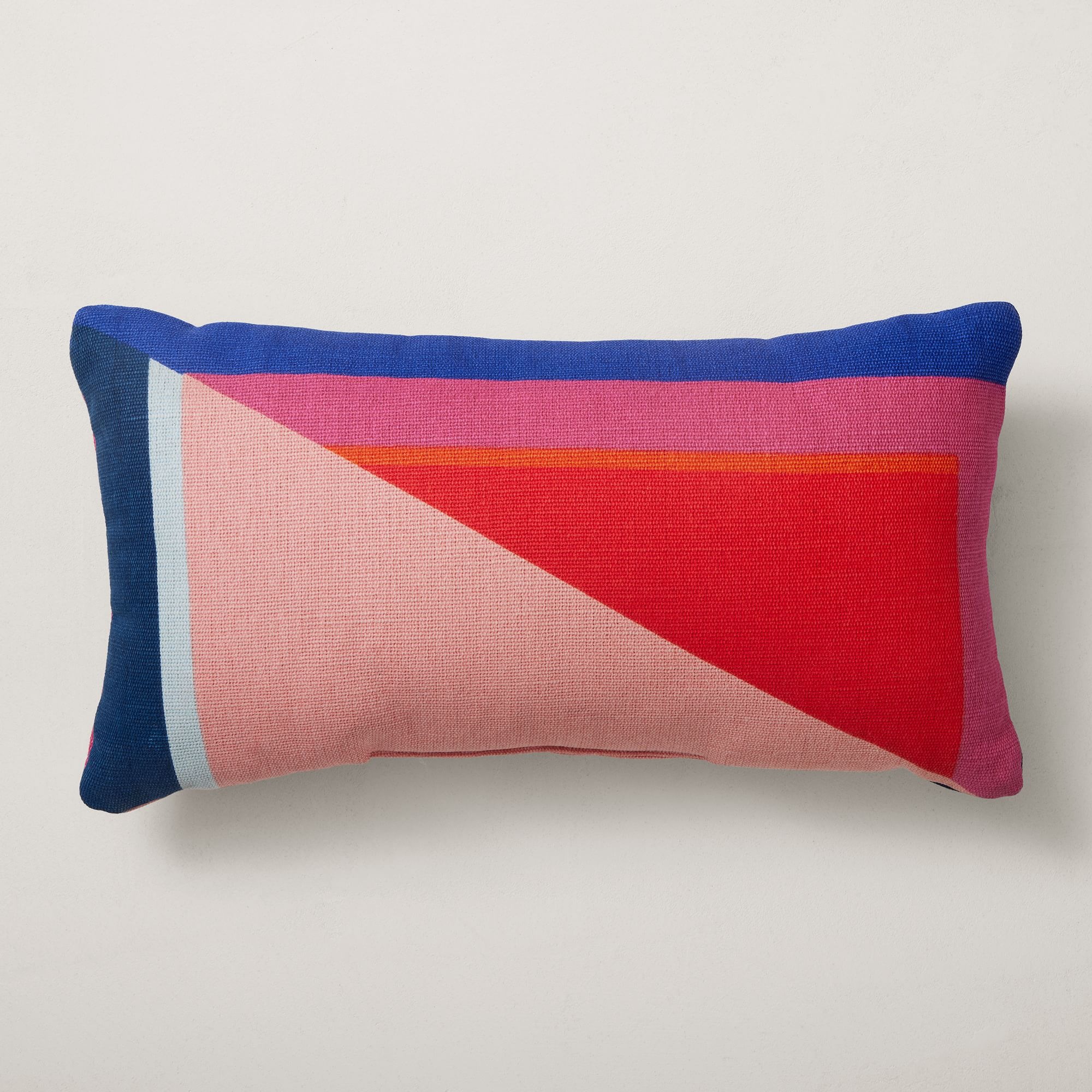 Split Colorblock IndoorOutdoor Pillow
