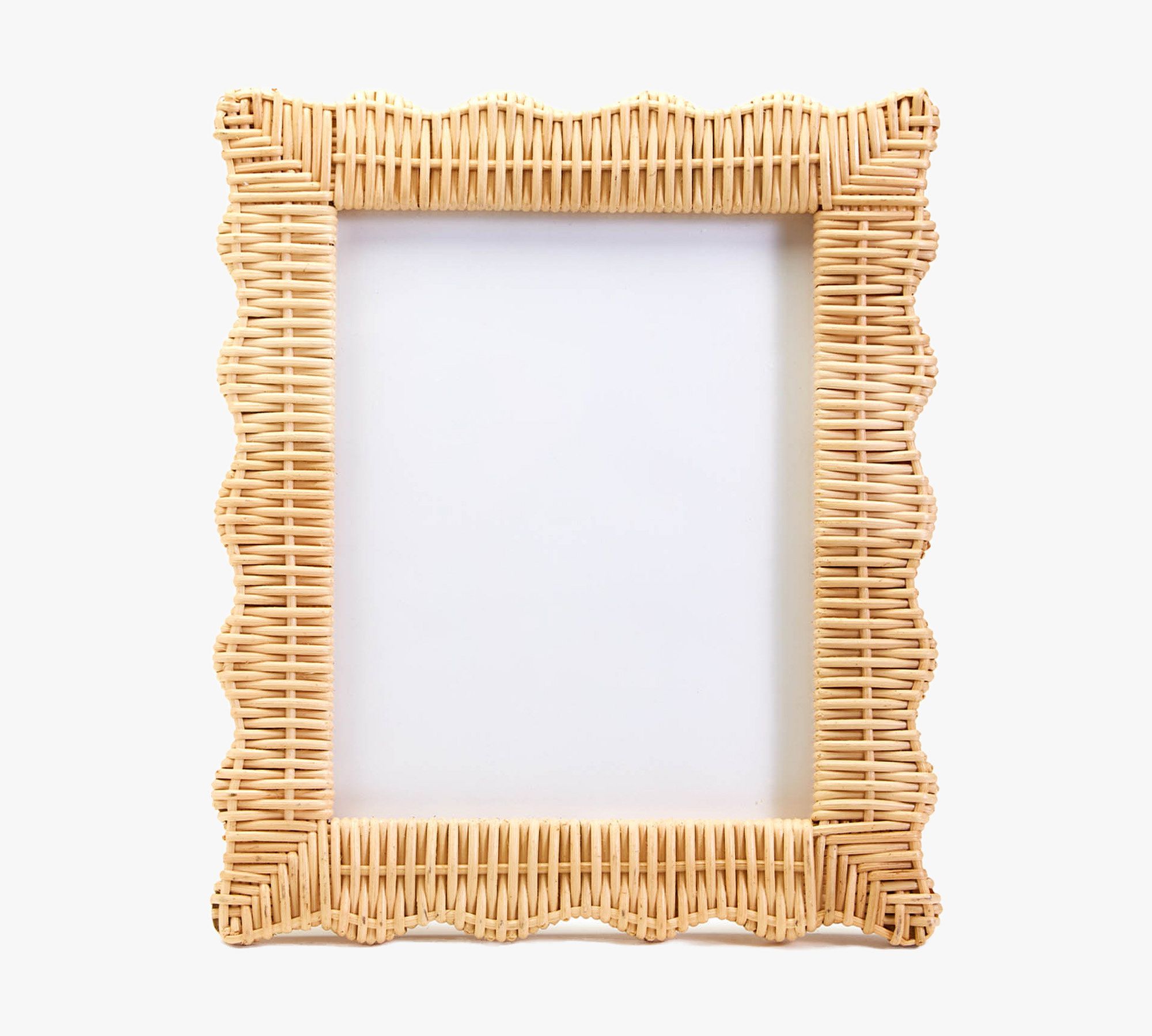 Scalloped Wicker Weave Frames