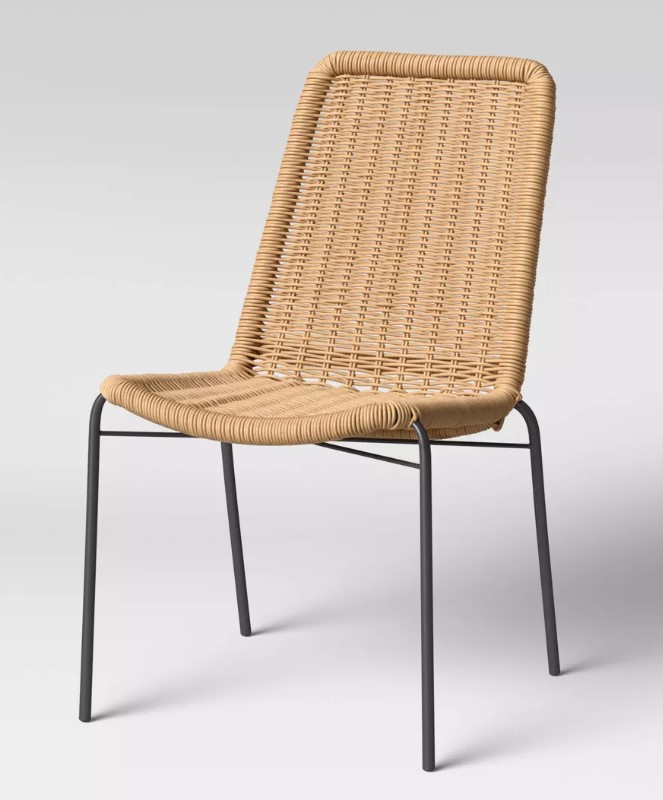 Resin Wicker Stack Outdoor Patio Dining Chair