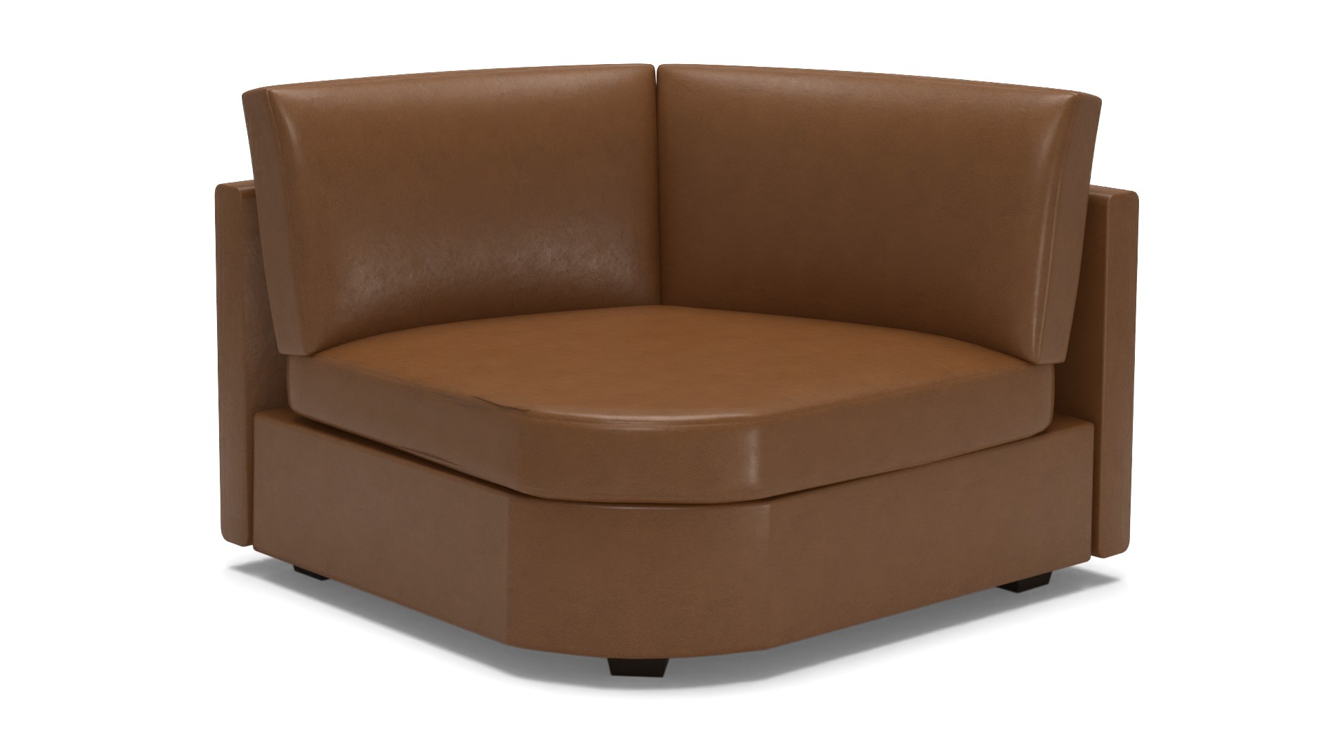 Endless Leather Sectional Rounded Corner