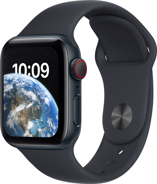 Watch SE (40mm) in Midnight Alum / Midnight Band - S / M | Spectrum Mobile